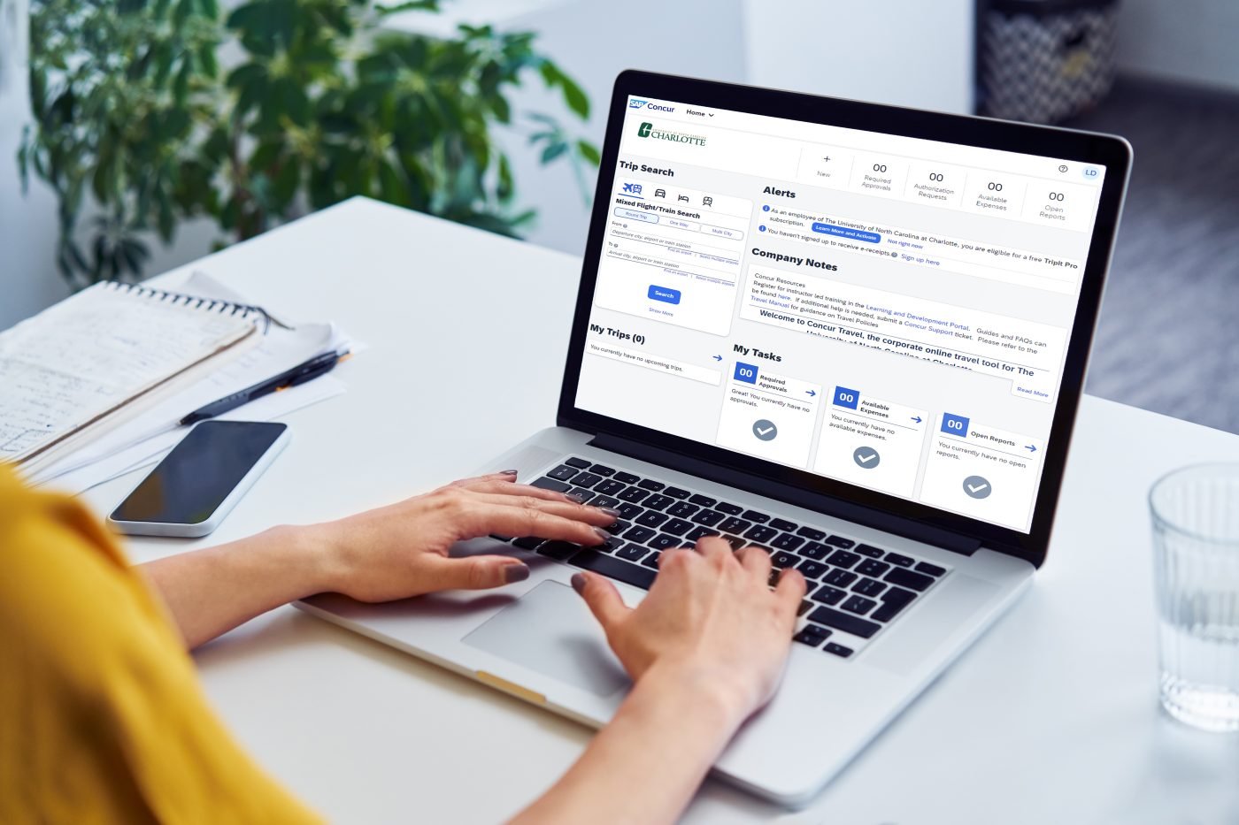 Concur System Available August 8 - Financial Services